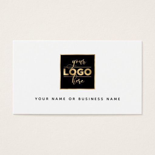 Simple Modern Minimalist Logo Business Card | Zazzle