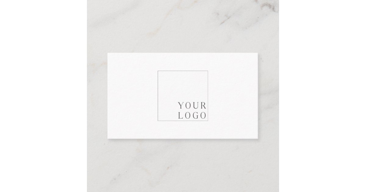 Simple Modern Minimalistic Professional Logo Business Card | Zazzle