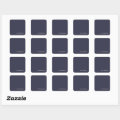 Simple Modern Navy Blue Professional Square Sticker | Zazzle