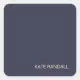 Simple Modern Navy Blue Professional Square Sticker | Zazzle