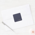 Simple Modern Navy Blue Professional Square Sticker | Zazzle