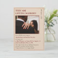 Simple Modern Newspaper Inspired Wedding Invitation | Zazzle