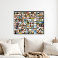 Simple Modern Personalized 108 Photo Collage Poster | Zazzle