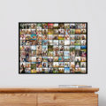 Simple Modern Personalized 108 Photo Collage Poster | Zazzle