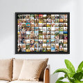 Simple Modern Personalized 108 Photo Collage Poster | Zazzle