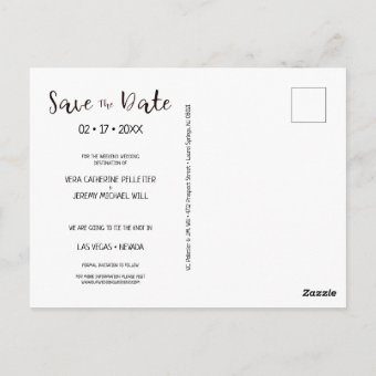 Simple Modern Personalized Photo Engagement Couple Postcard | Zazzle