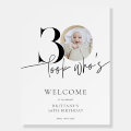 Simple Modern Photo 30th Birthday Welcome Sign | Zazzle