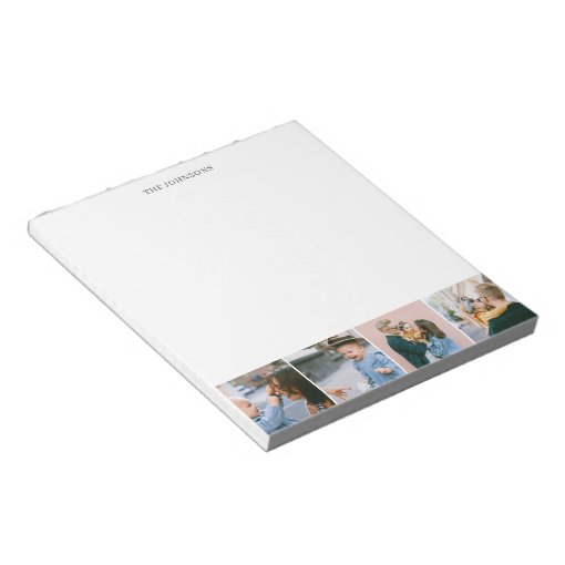 Simple Modern Photo Collage Notepad | Zazzle