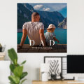 Simple Modern Photo Dad Family Minimalist Custom Poster | Zazzle