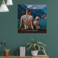 Simple Modern Photo Dad Family Minimalist Custom Poster | Zazzle