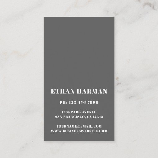 Simple Modern Photo Photographer Photography Business Card | Zazzle