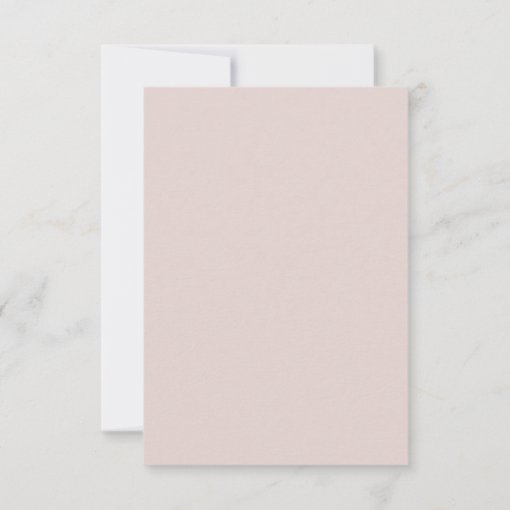 Simple Modern Pink Beige Wedding Reception Card | Zazzle