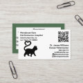Simple , Modern , QR Code Veterinary Hospital Business Card | Zazzle
