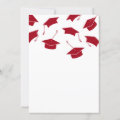 Simple Modern Red Graduation Party Invitations | Zazzle