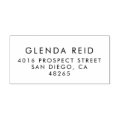 Simple Modern Return Address Minimalist Rubber Stamp | Zazzle