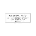 Simple Modern Return Address Minimalist Self-inking Stamp | Zazzle
