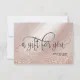 Simple & Modern Rose gold Certificate Gift Card | Zazzle