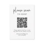 Simple Modern RSVP with QR Code Enclosure Card | Zazzle