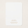 Simple Modern Satin Gold Earring Display Card | Zazzle