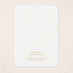 Simple Modern Satin Gold Earring Display Card | Zazzle