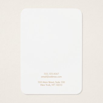 Simple Modern Satin Gold Earring Display Card | Zazzle