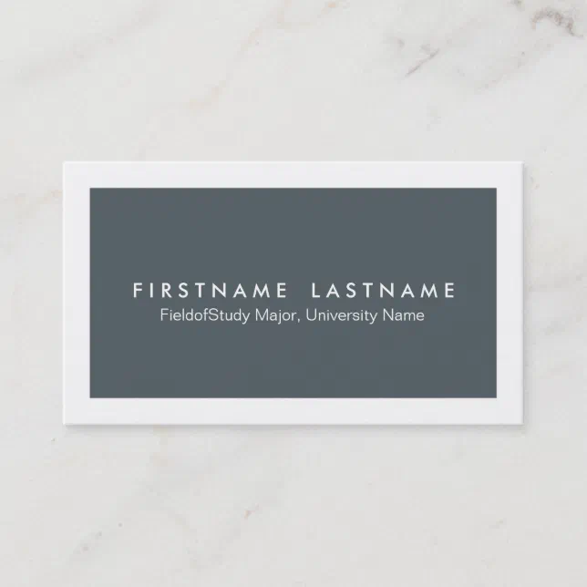 Simple Modern Student Business Cards | Zazzle