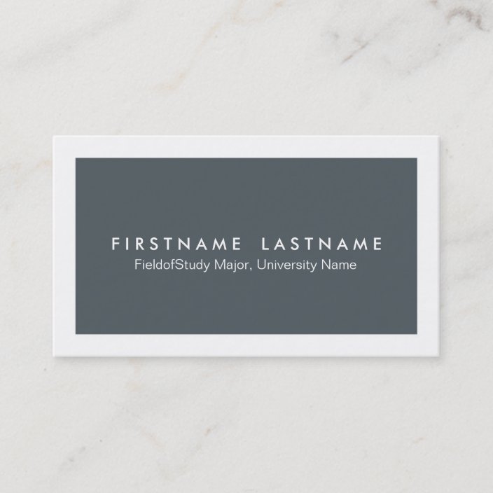 Simple Modern Student Business Cards | Zazzle.com
