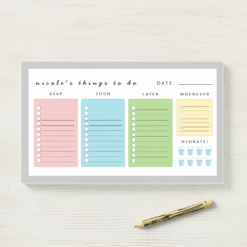 Simple Modern Things to do Post-it Notes | Zazzle