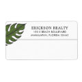 Simple Modern Tropical Business Shipping Label | Zazzle