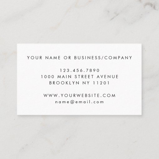 Simple Modern Typography Business Reminder Appointment Card | Zazzle
