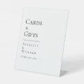 Simple Modern Wedding Cards and Gifts Sign | Zazzle