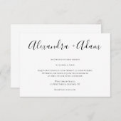 Simple modern wedding invitations | Zazzle