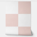Simple Modern White and Rose Checkerboard Pattern Wallpaper | Zazzle