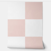 Simple Modern White and Rose Checkerboard Pattern Wallpaper | Zazzle