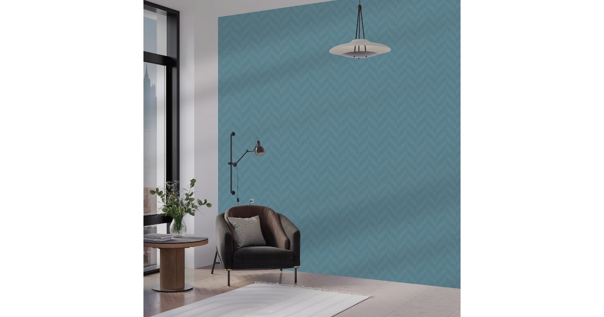 Simple Modern Woven Fabric Herringbone Pattern Wallpaper | Zazzle