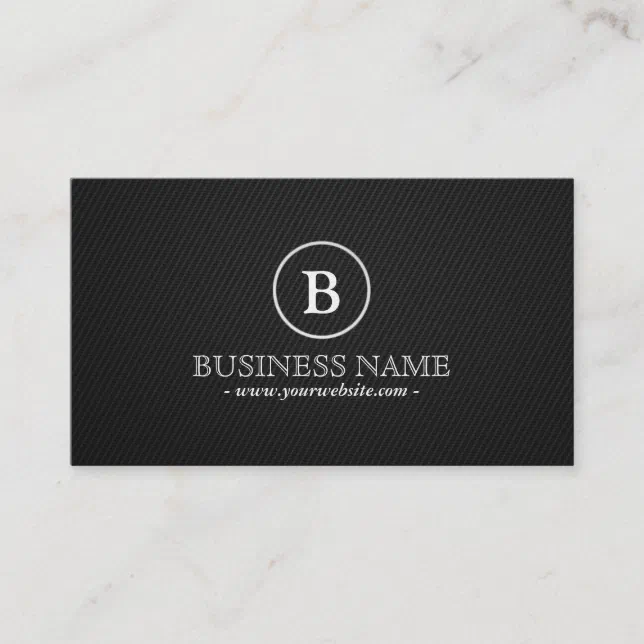 Simple Monogram Pilot/Aviator Business Card | Zazzle