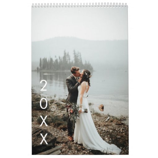 Simple Month minimalist Photo Calendar | Zazzle