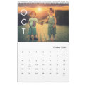Simple Month minimalist Photo Calendar | Zazzle