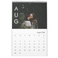 Simple Month minimalist Photo Calendar | Zazzle