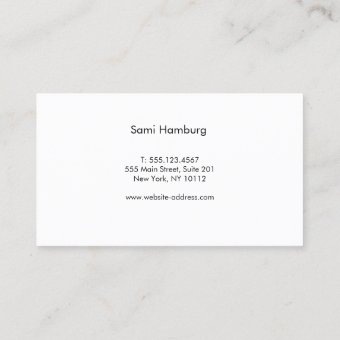 Simple Name Calligraphy Font Networking card | Zazzle
