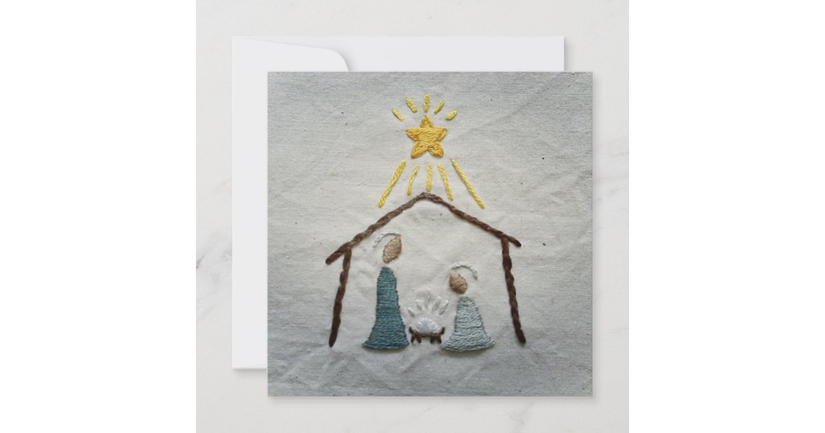 Simple Nativity Holiday Card | Zazzle