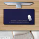 Simple Navy Blue Desk Mat | Zazzle