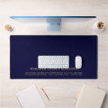 Simple Navy Blue Desk Mat | Zazzle