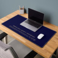 Simple Navy Blue Desk Mat | Zazzle