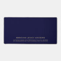 Simple Navy Blue Desk Mat | Zazzle