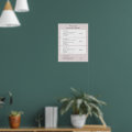Simple Neutral Price List Template Poster | Zazzle