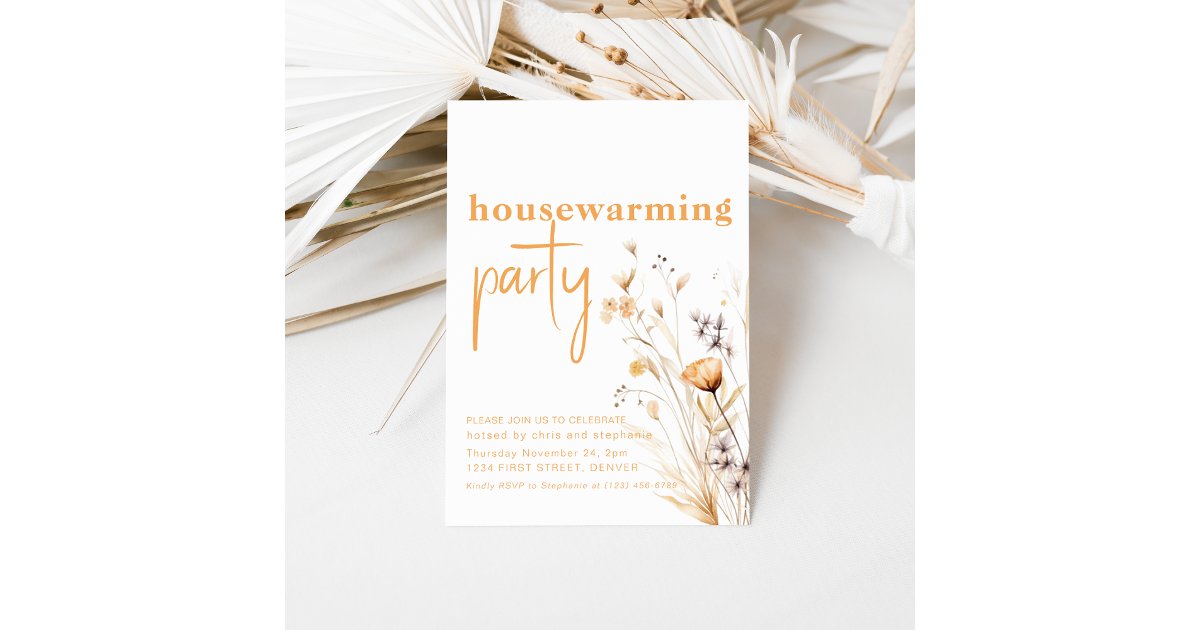 Simple Neutral Thanksgiving Dinner Party Invitatio Invitation | Zazzle