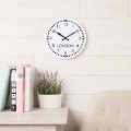 Simple Newsroom Large Clock | Zazzle