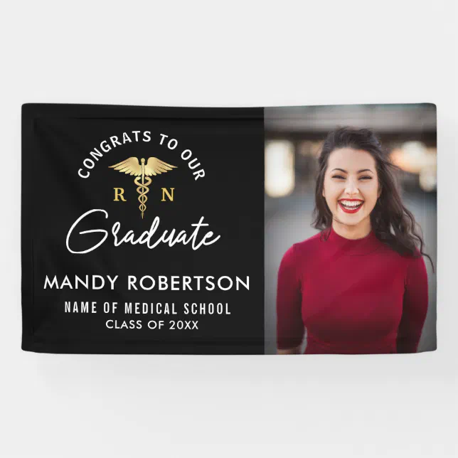 simple nursing graduation Banner | Zazzle