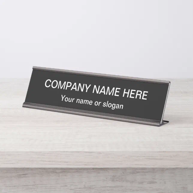 Simple Office Professional Design Template Desk Name Plate | Zazzle